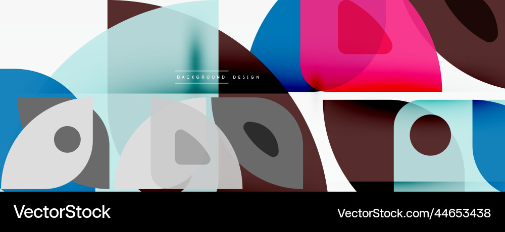 Lines squares circles and triangles geometric Vector Image