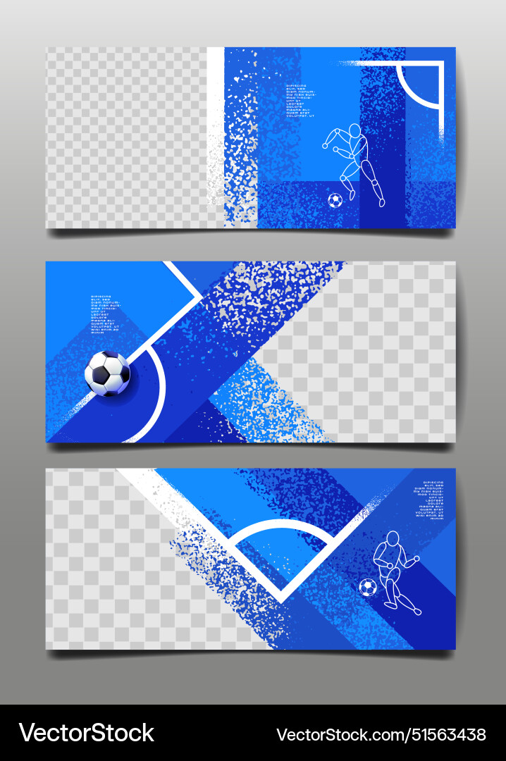 Soccer template design football Royalty Free Vector Image