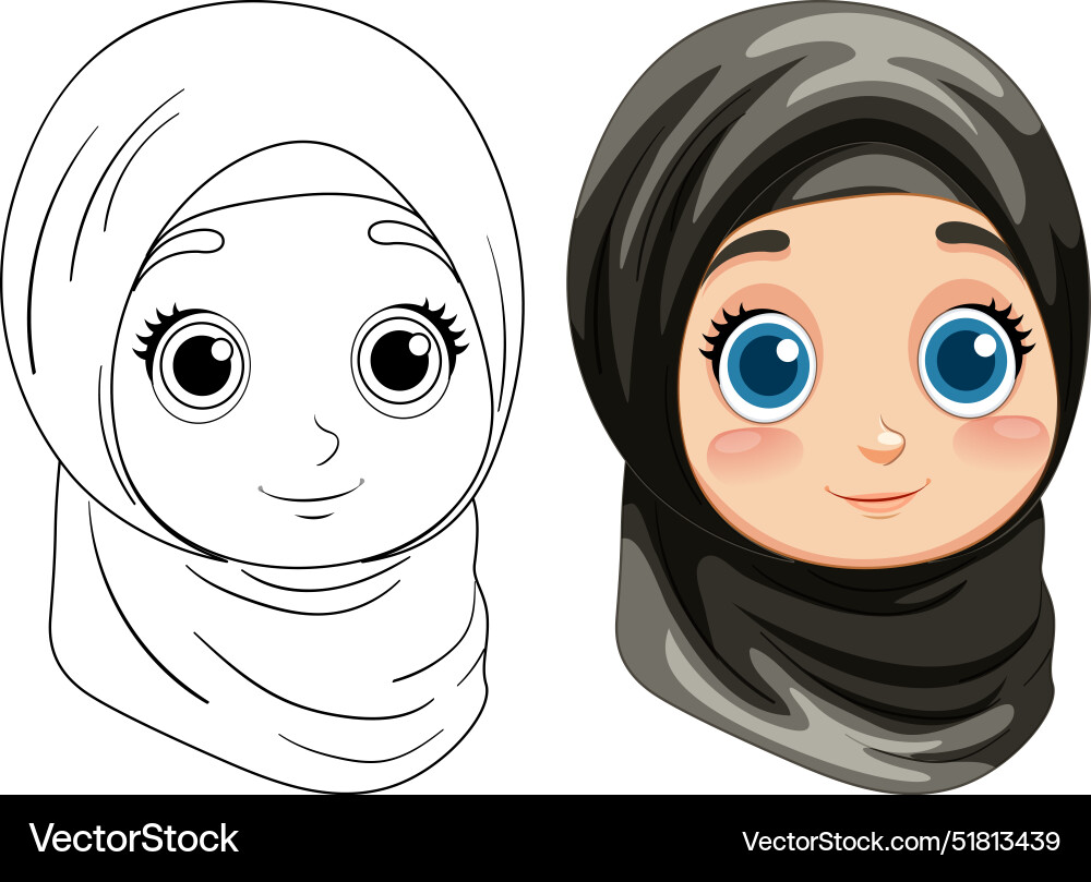 Adorable of two characters Royalty Free Vector Image