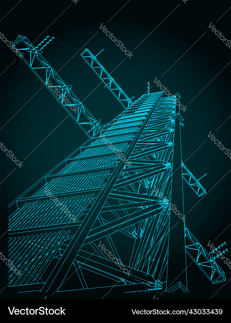 Antenna tower Royalty Free Vector Image - VectorStock