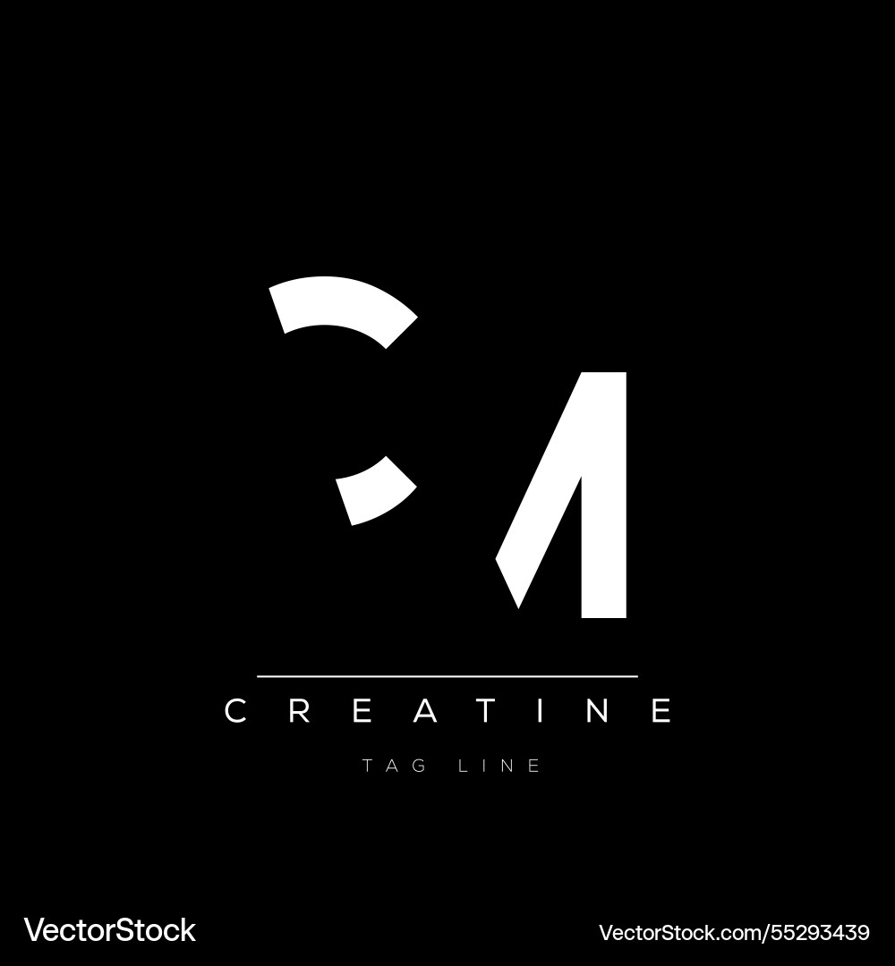 Cm creative monogram logo Royalty Free Vector Image