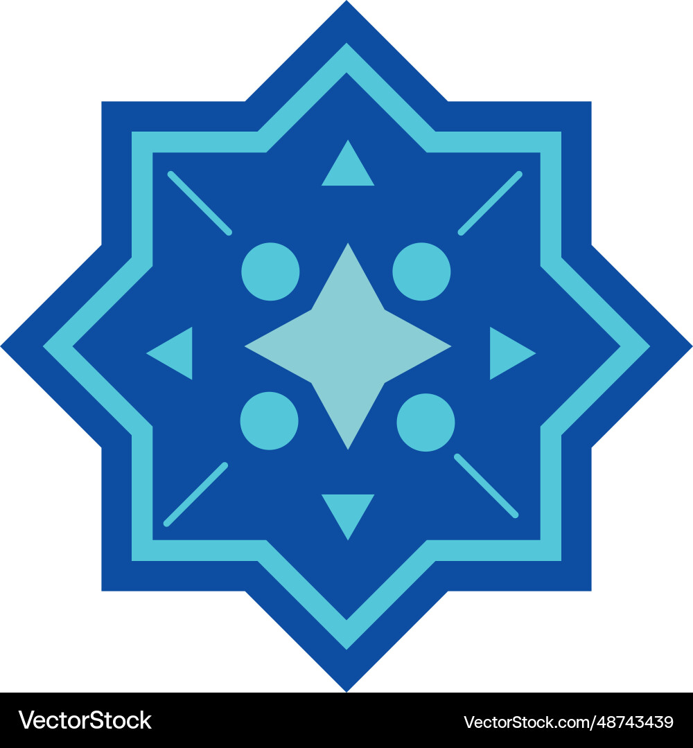 Islamic star Royalty Free Vector Image - VectorStock