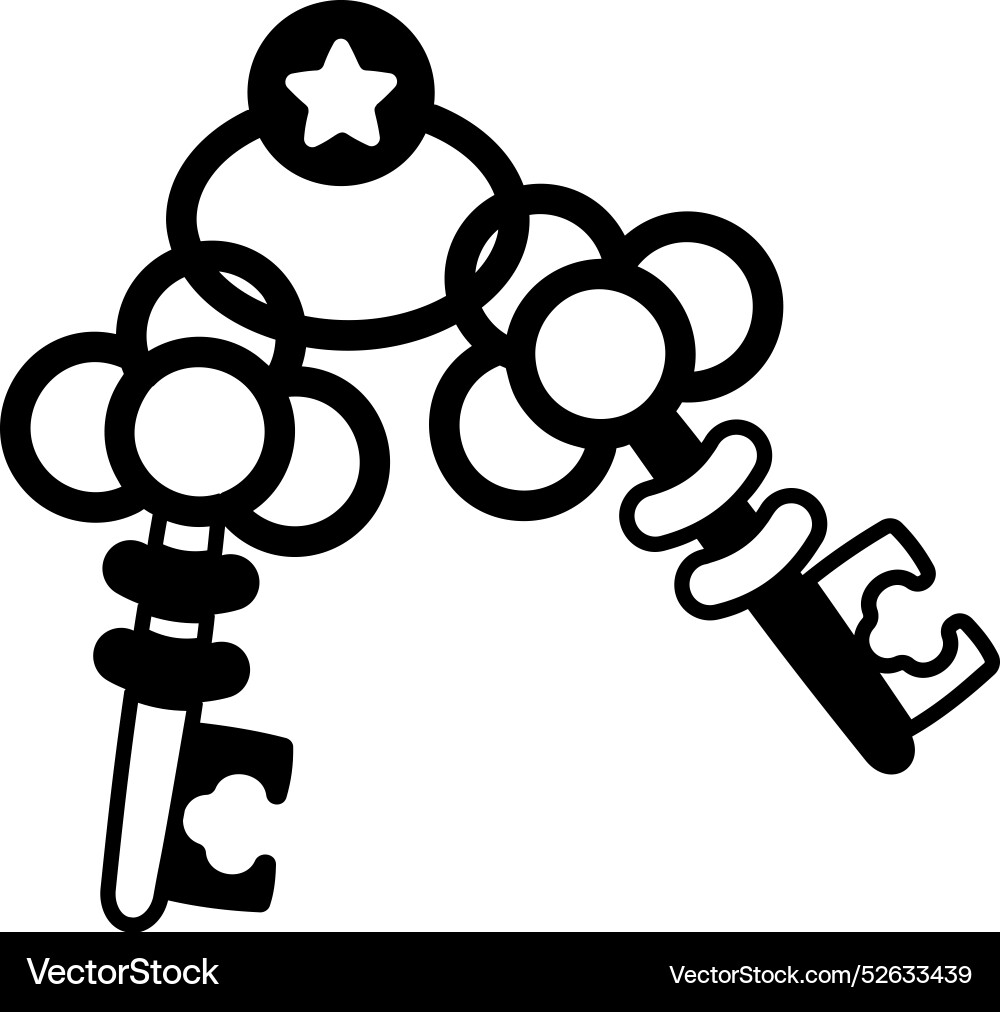 Magical keys Royalty Free Vector Image - VectorStock