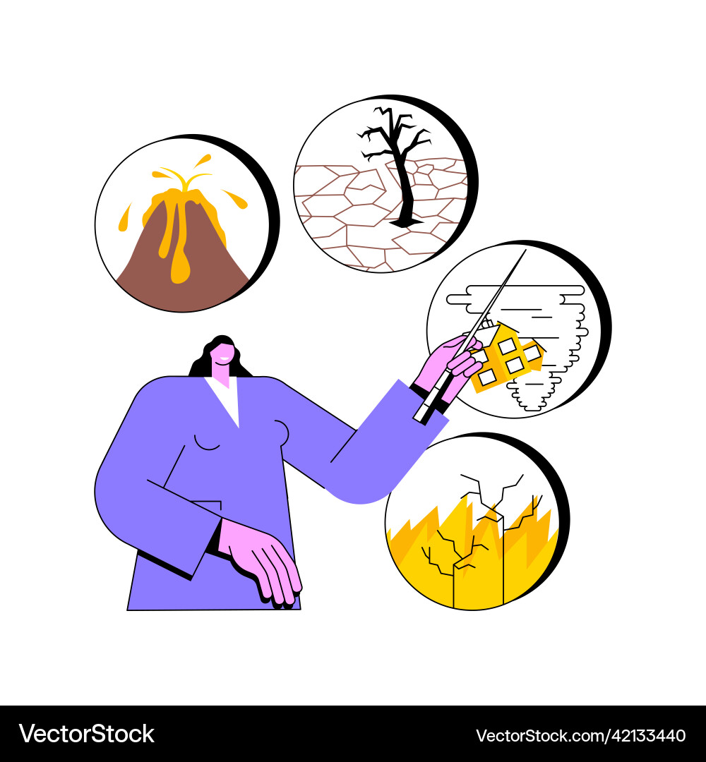 Hazard science abstract concept Royalty Free Vector Image