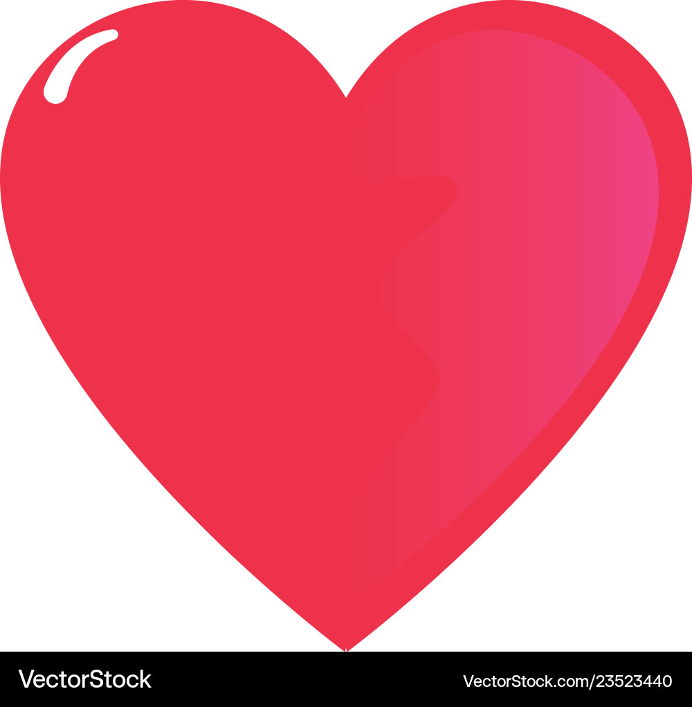 Love heart romantic Royalty Free Vector Image - VectorStock
