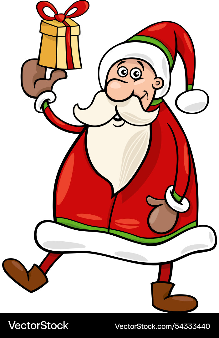 Santa claus christmas cartoon Royalty Free Vector Image