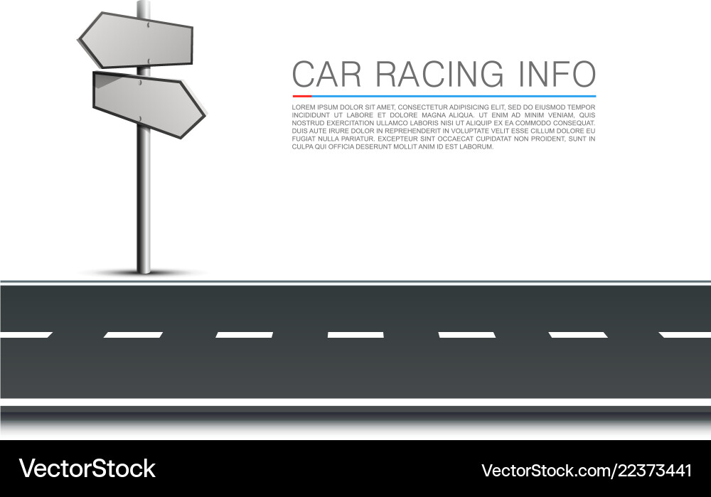 Column direction 3d object on a white background Vector Image