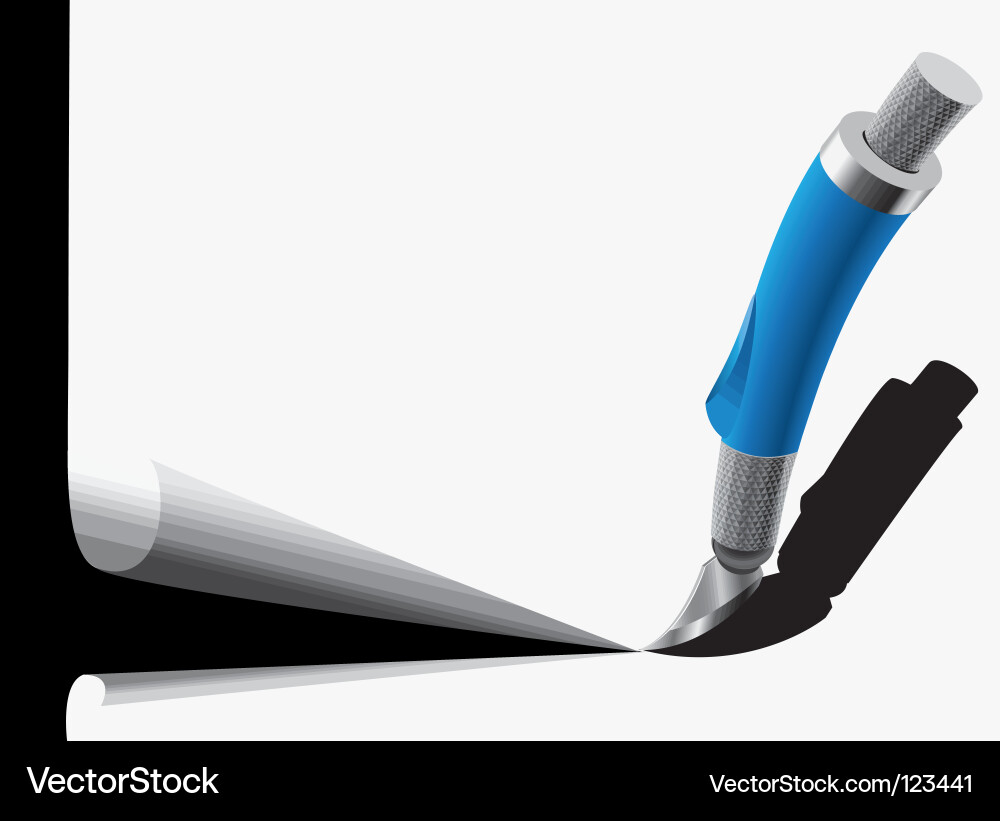 Craft knife Royalty Free Vector Image - VectorStock