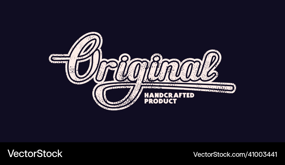 Lettering for packaging and label original Vector Image