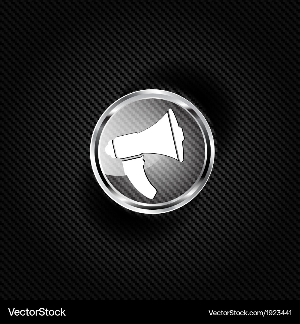 Loudspeaker icon microphone symbol Royalty Free Vector Image