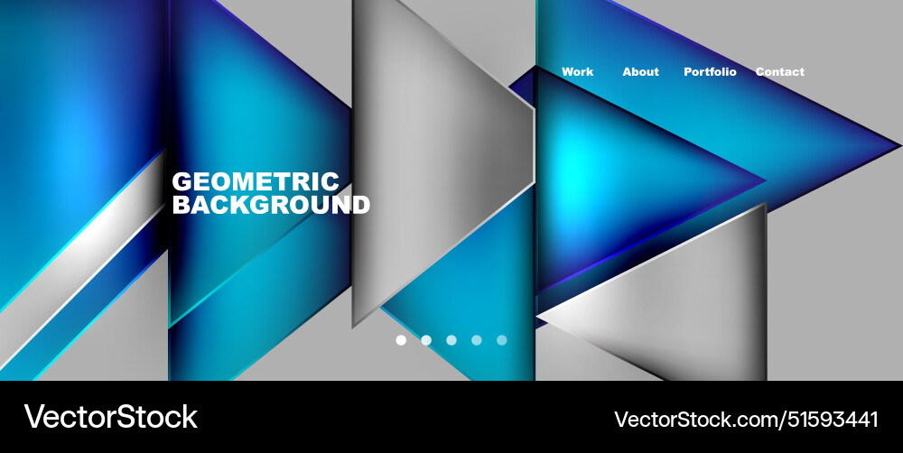 Metal triangles with colorful bright Royalty Free Vector