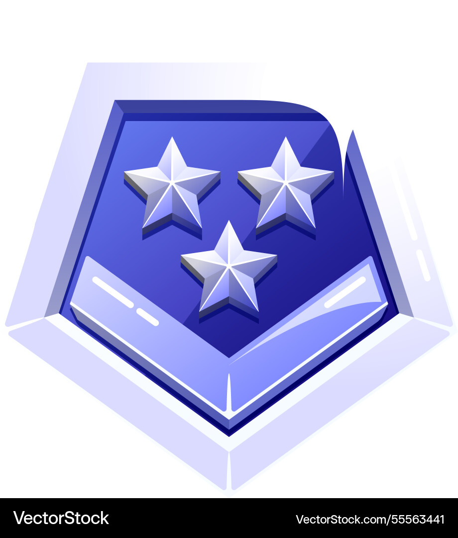 Military insignia label Royalty Free Vector Image