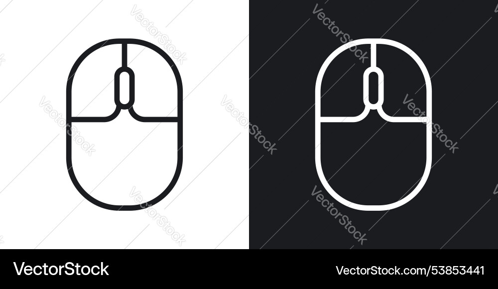 Mouse vecor icon set Royalty Free Vector Image