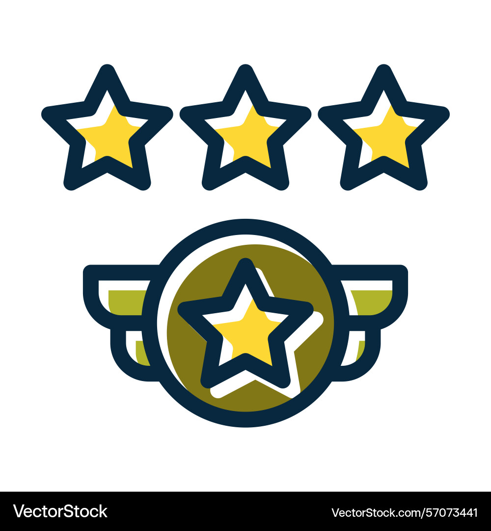 Ranking thick line filled dark colors icons Vector Image