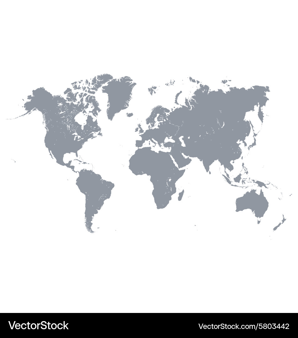 World map Royalty Free Vector Image - VectorStock