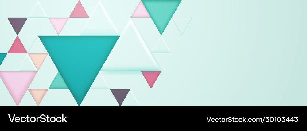 Abstract background with triangular shapes Vector Image