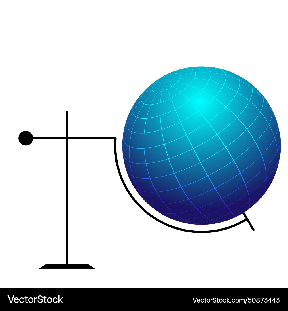 Globe of the planet earth Royalty Free Vector Image