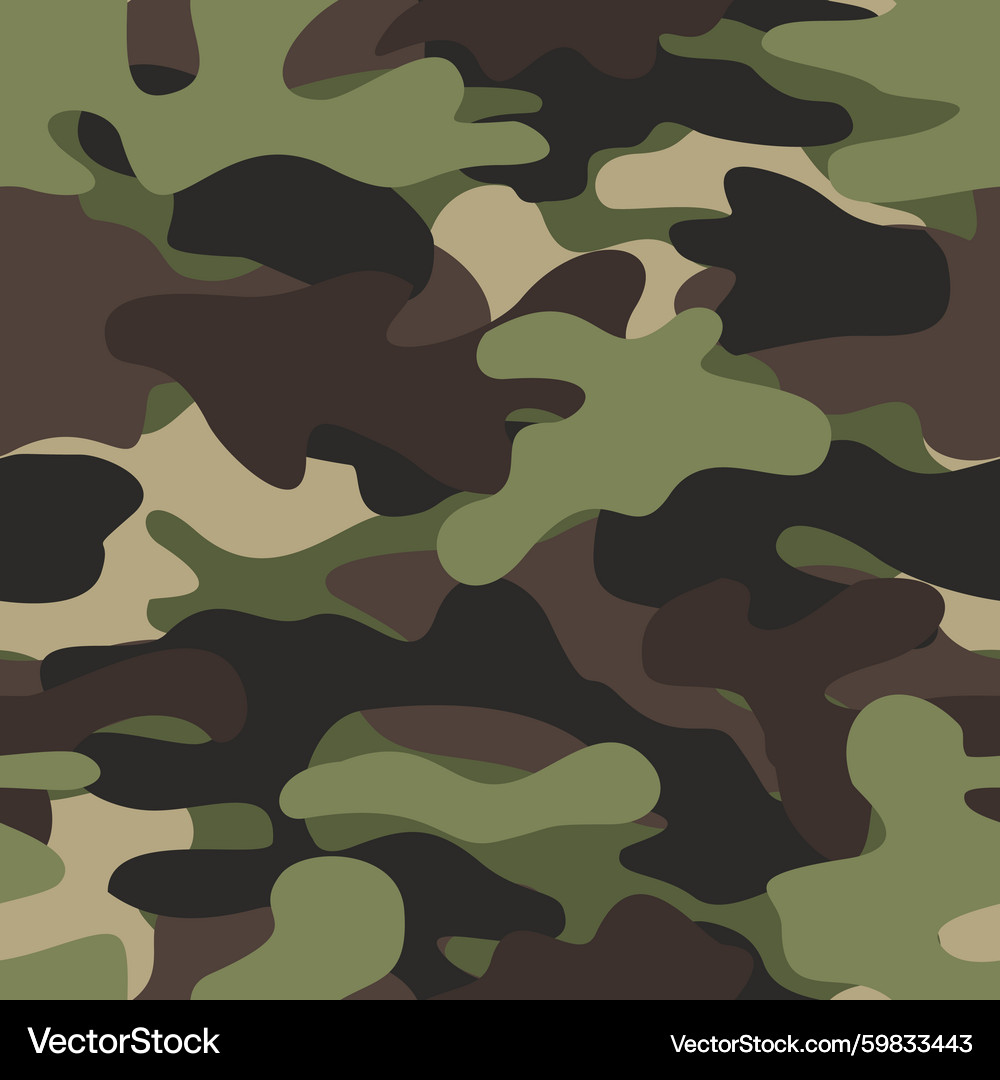 Military Camo Seamless Pattern Royalty Free Vector Image