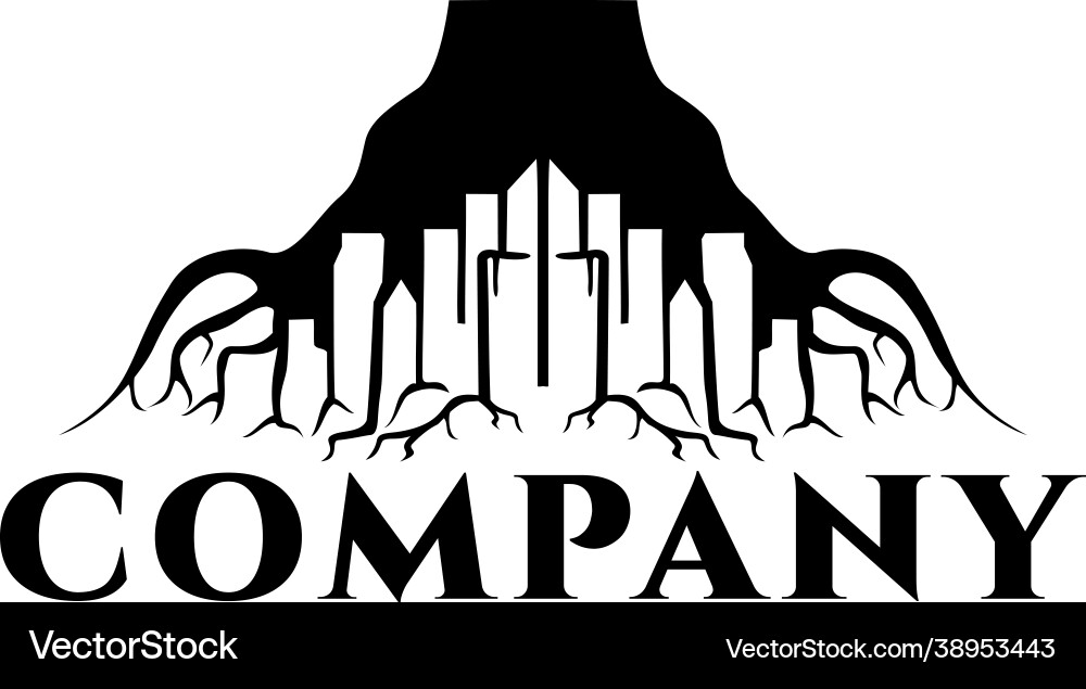Root city logo Royalty Free Vector Image - VectorStock
