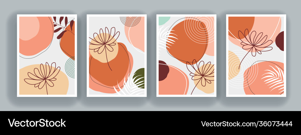 Abstract art painting with pastel colors Vector Image