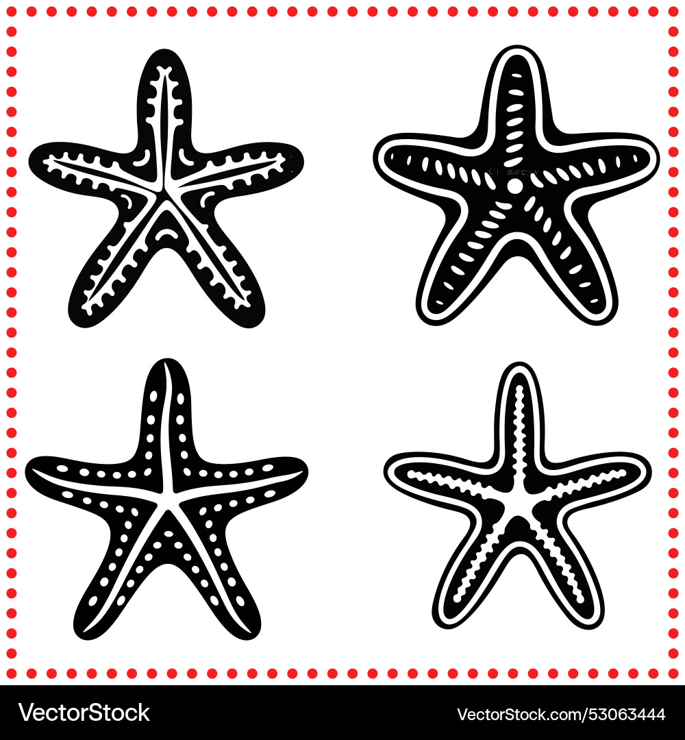 Charming starfish design perfect for coastal Vector Image