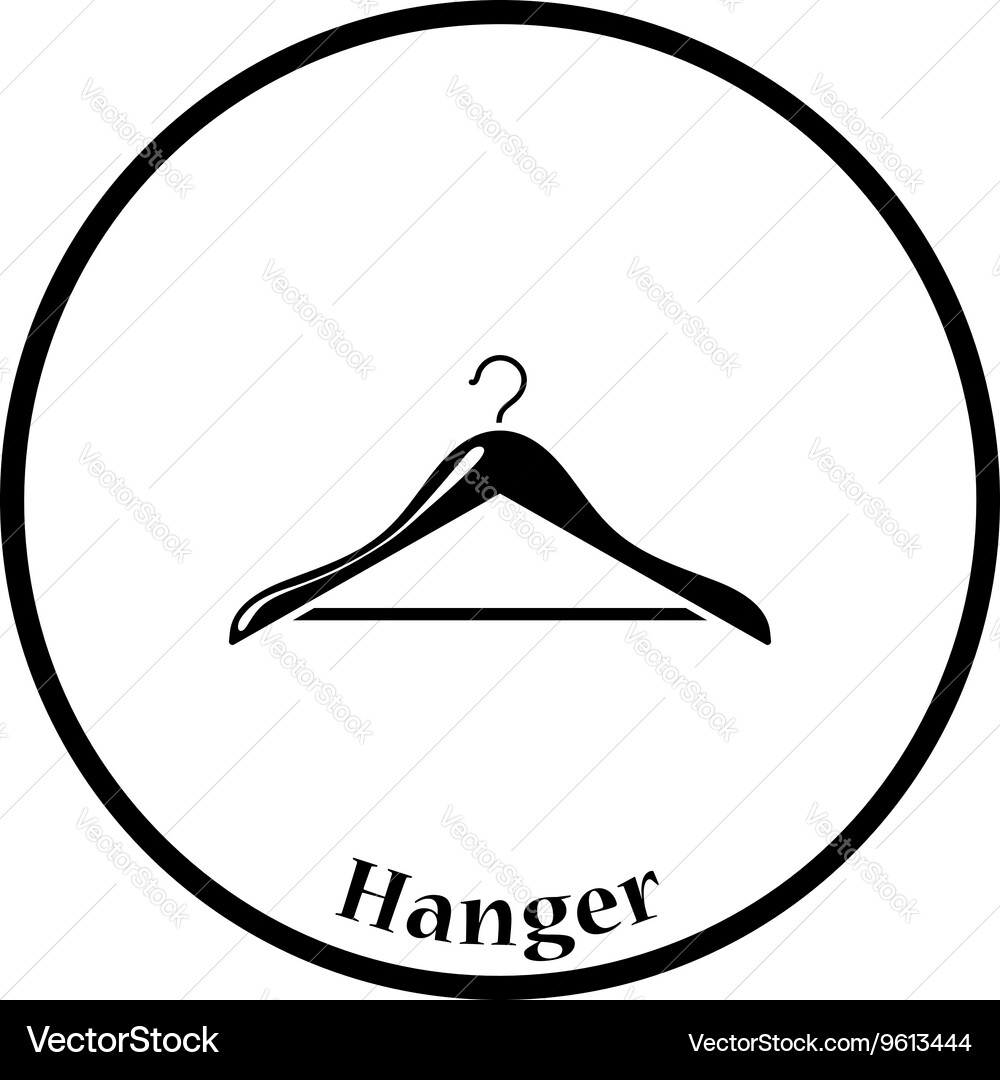 Cloth hanger icon Royalty Free Vector Image - VectorStock