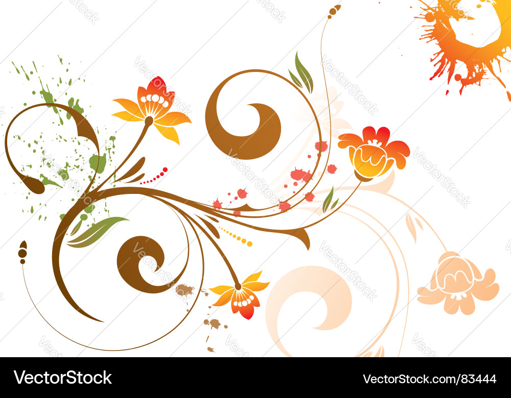 Flower background Royalty Free Vector Image - VectorStock