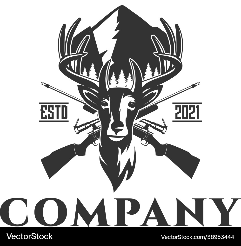 Hunting logo Royalty Free Vector Image - VectorStock
