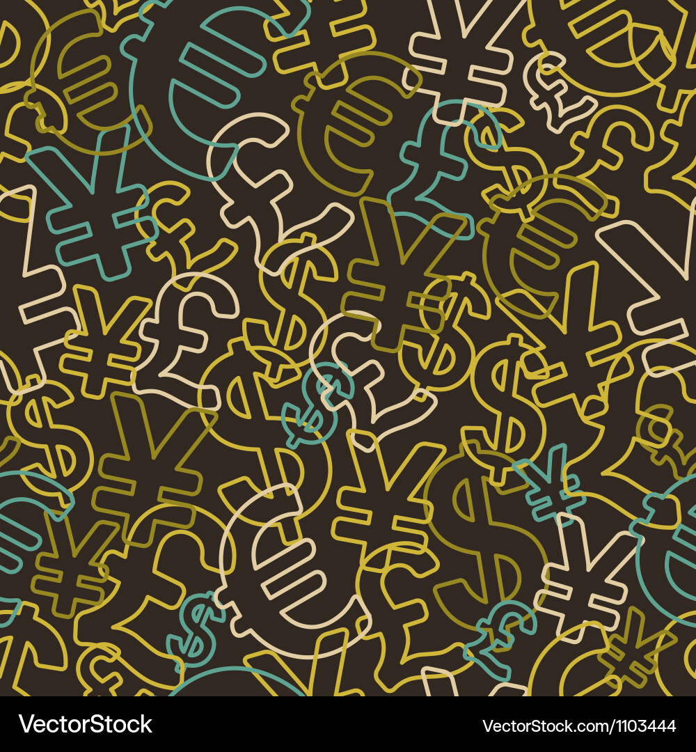 Money Pattern Seamless Royalty Free Vector Image
