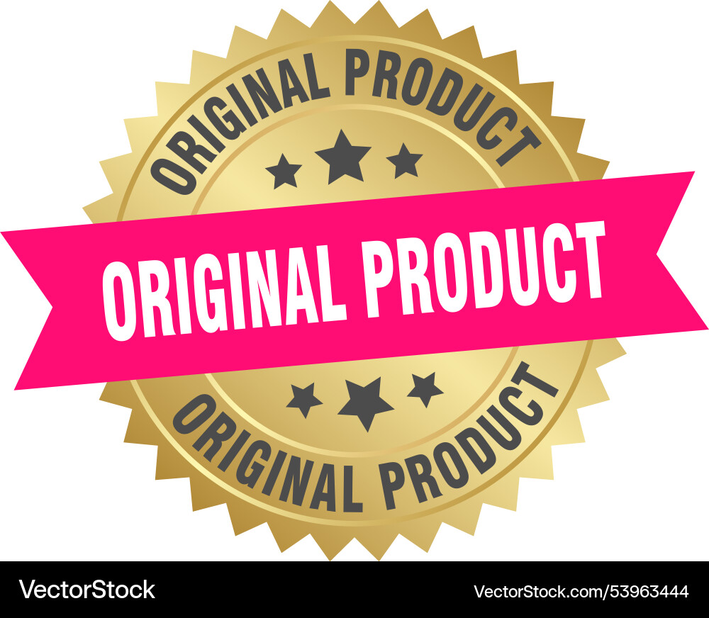 Original product round pink Royalty Free Vector Image