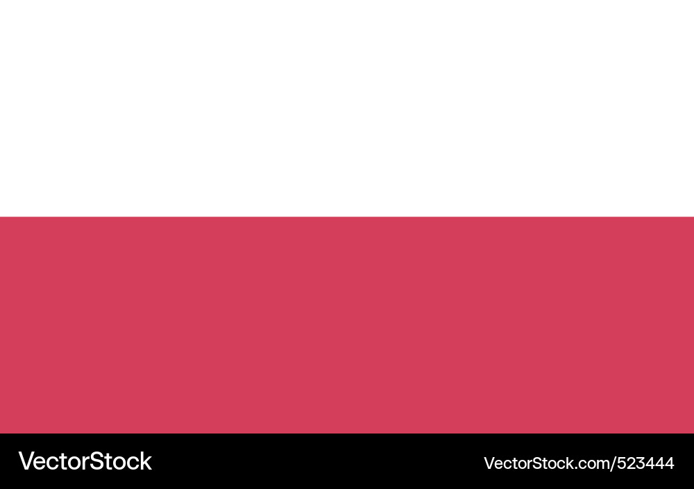 Polish flag Royalty Free Vector Image - VectorStock