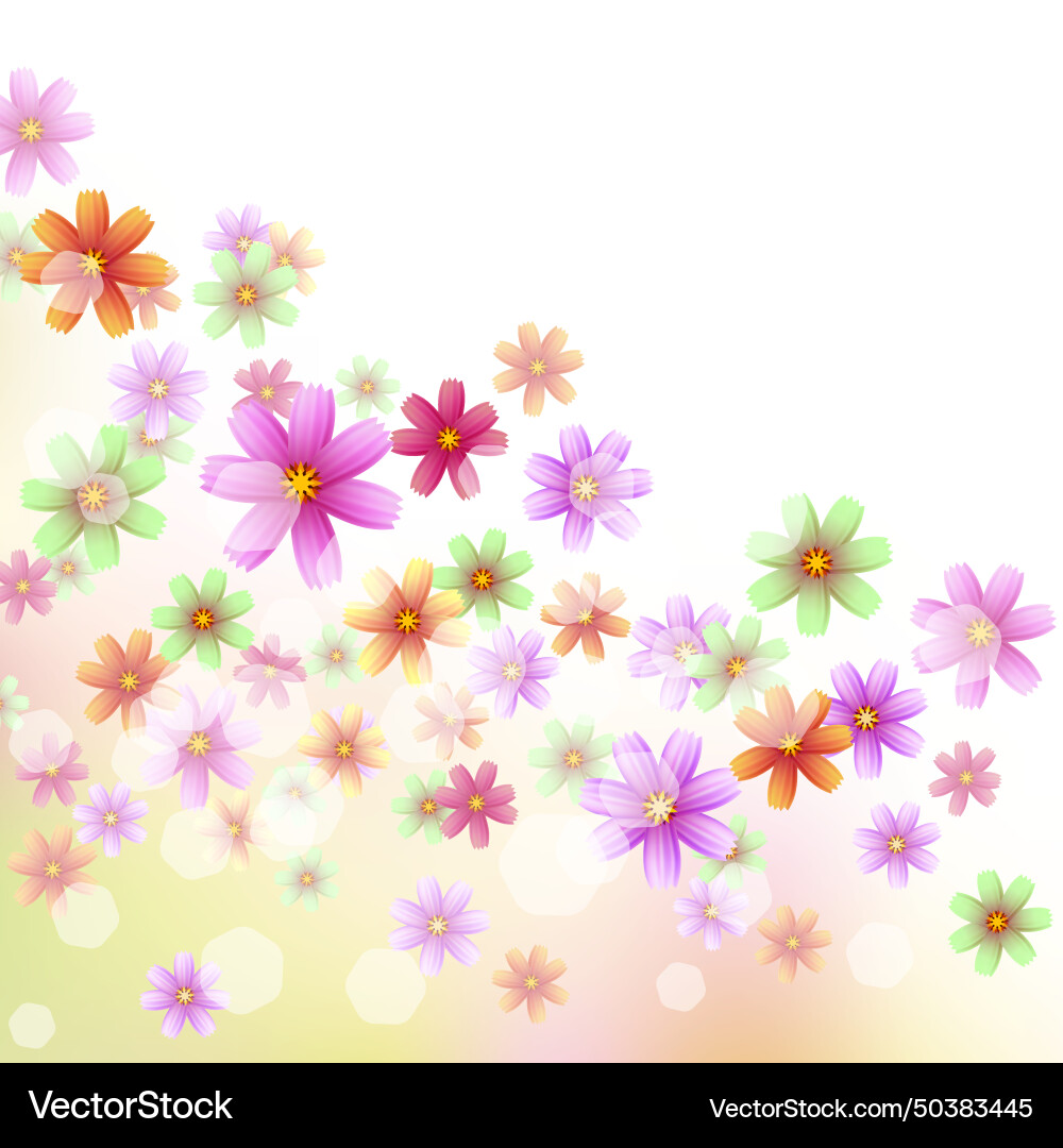 Floral border wallpaper Royalty Free Vector Image