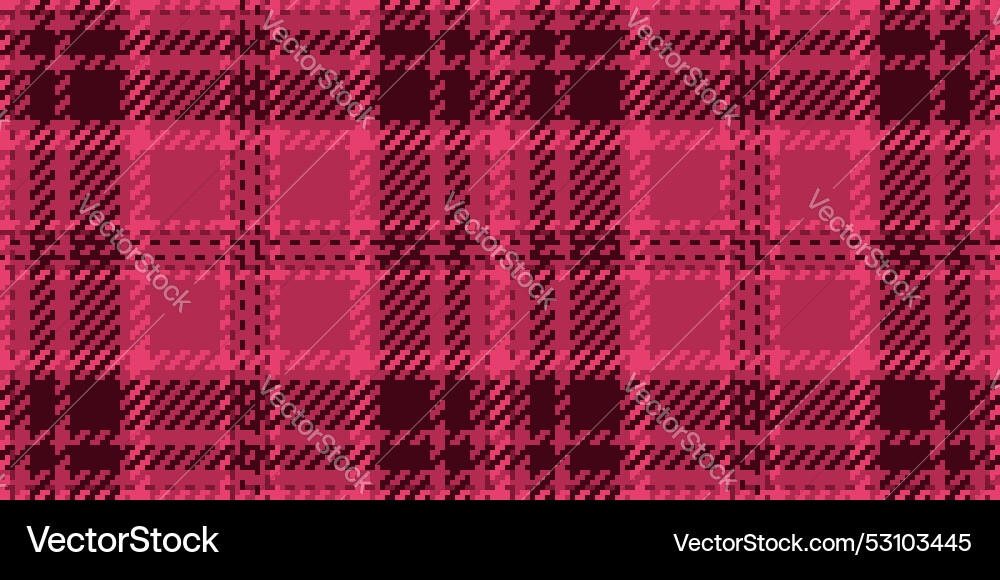 Girly plaid check background detailed fabric Vector Image