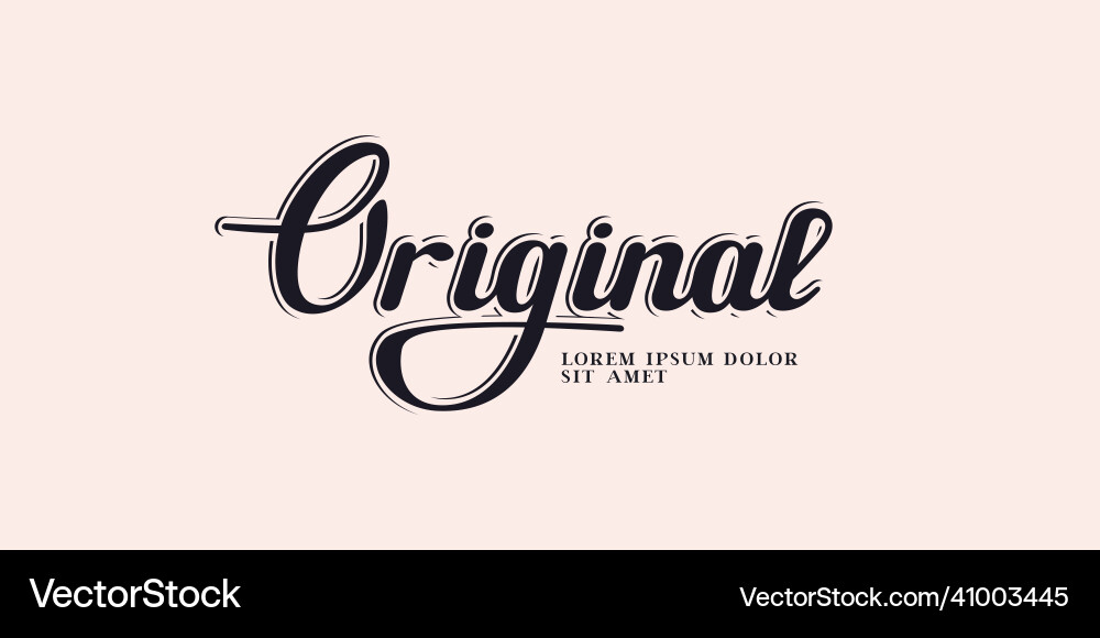 Lettering for packaging and label word original Vector Image