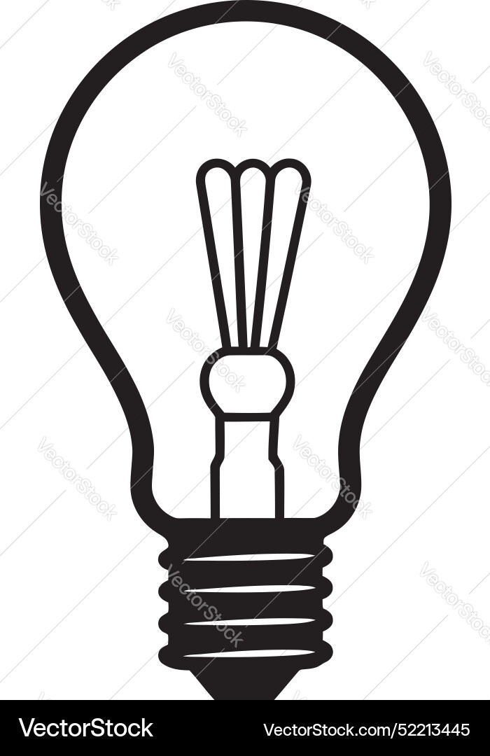 Luminous geometry black bulb logo emblem shaping Vector Image
