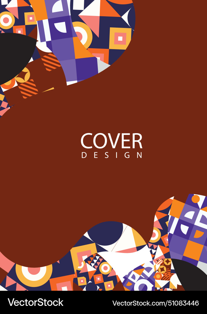 Cover design Royalty Free Vector Image - VectorStock