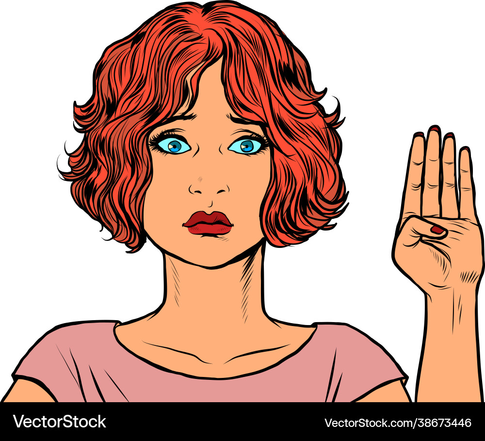 Signal for help international gesture Royalty Free Vector