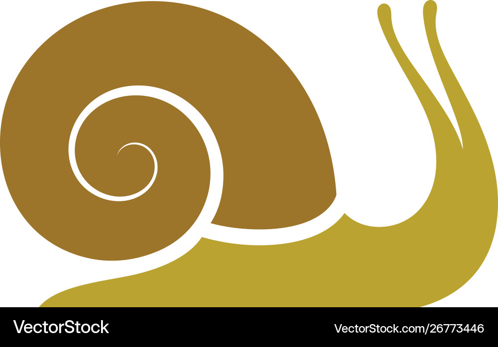 Snail logo Royalty Free Vector Image - VectorStock