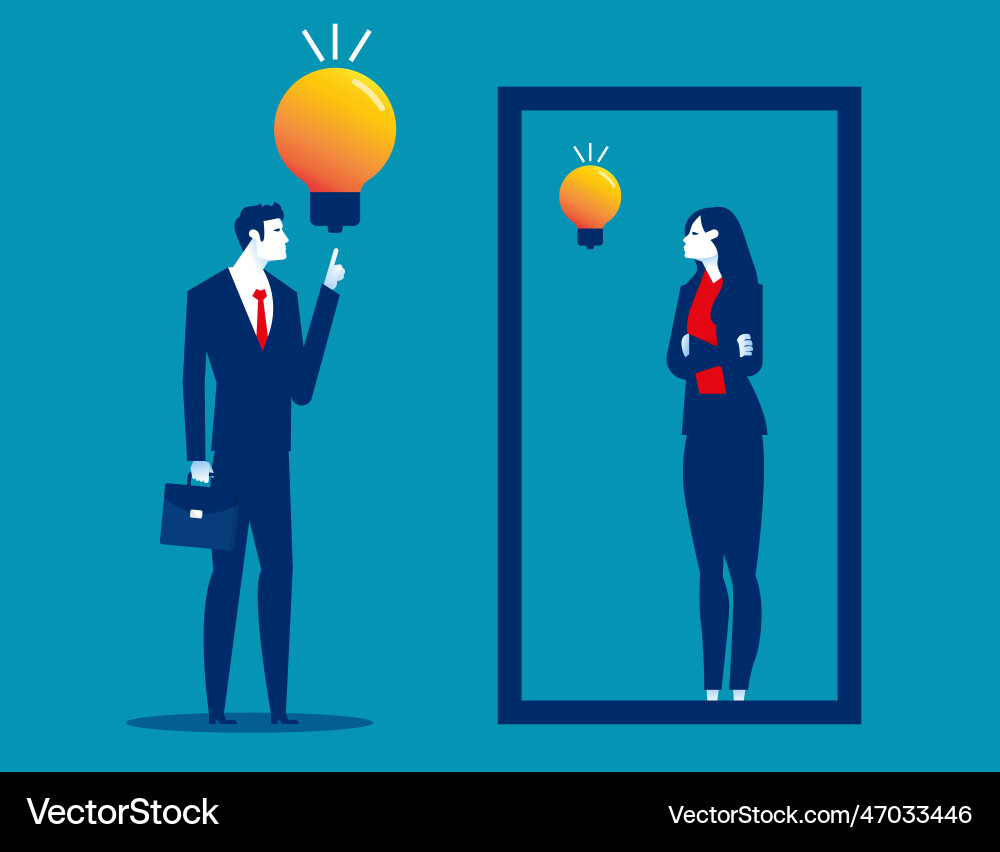 Thinking inside and outside the box Royalty Free Vector