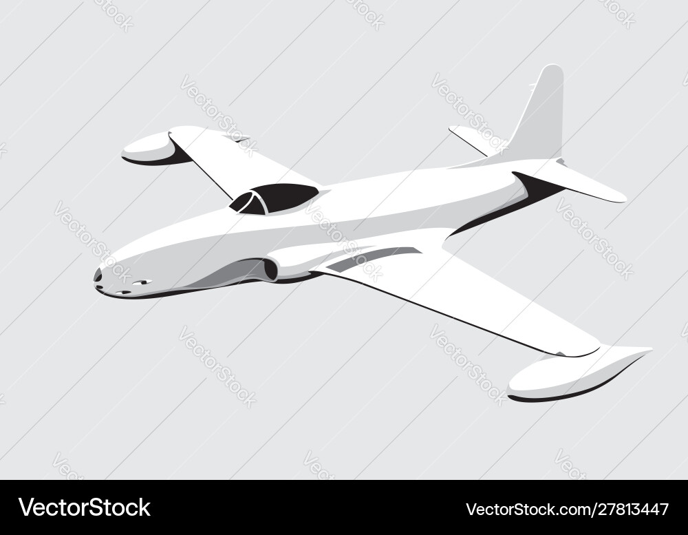 Lockheed p-80 shooting star Royalty Free Vector Image