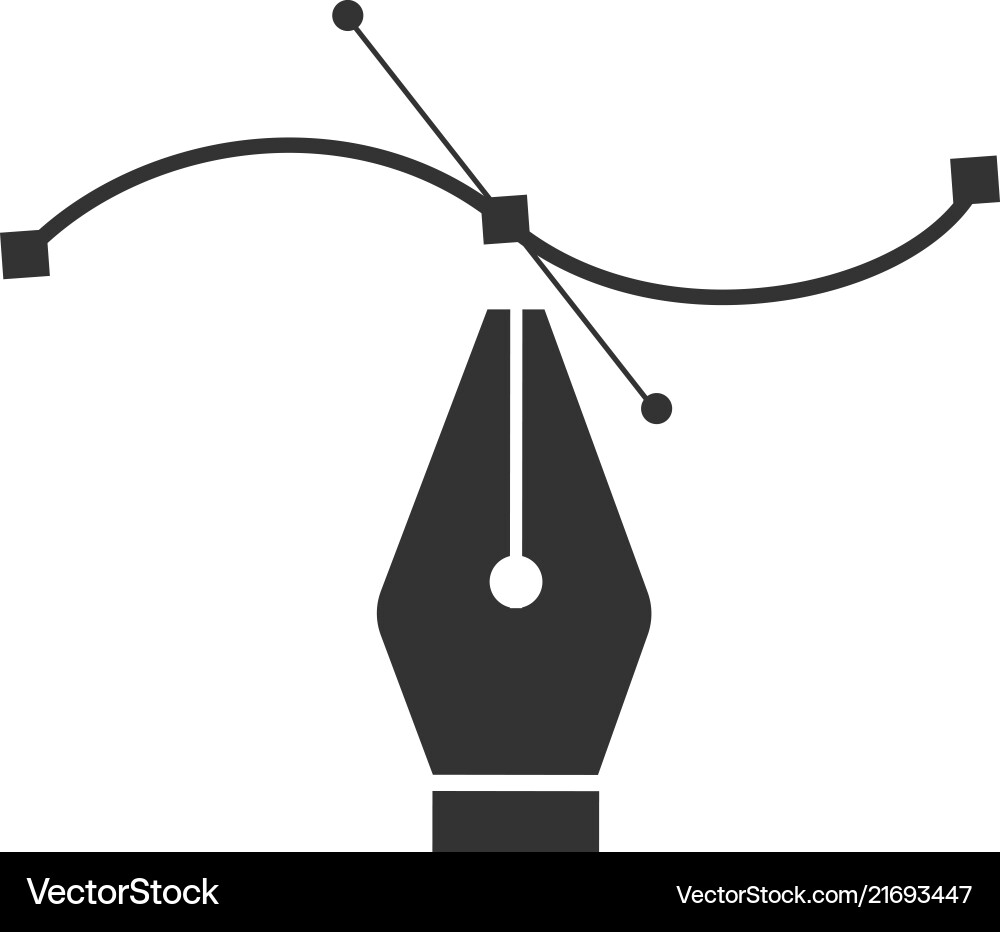 Pen Tool Cursor - Digital Art Royalty Free Vector Image