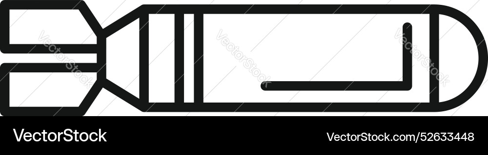 Aerial bomb falling down for destruction war Vector Image