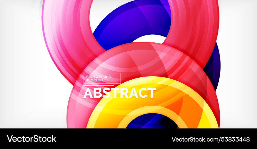 Circles round elements ring shapes premium Vector Image