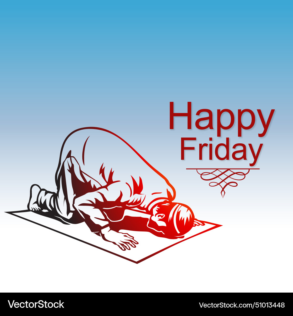 Happy friday week day art image Royalty Free Vector Image