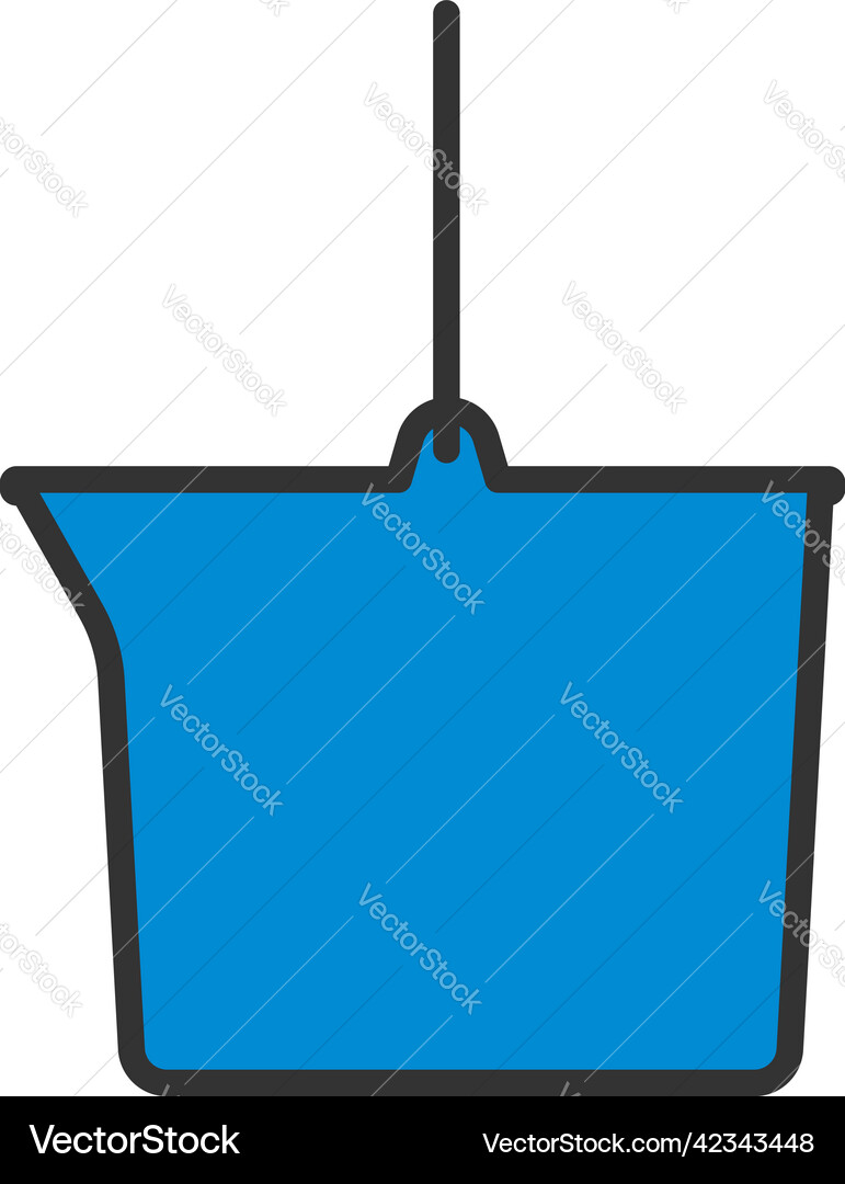 Icon of bucket Royalty Free Vector Image - VectorStock