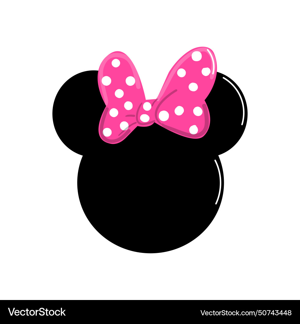 Minnie mouse element Royalty Free Vector Image