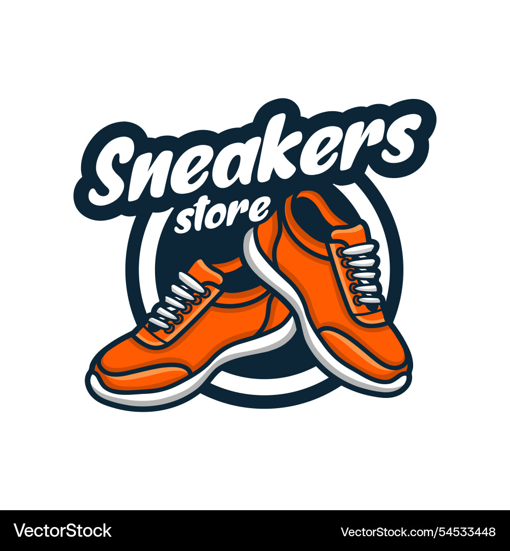 Sneaker logo Royalty Free Vector Image - VectorStock
