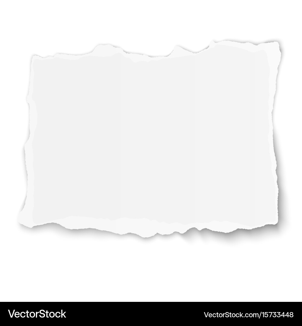 White paper tear placed on Royalty Free Vector Image