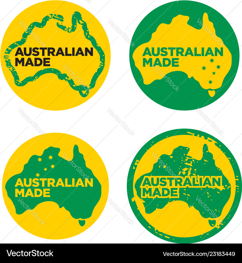 Australien-Logos Lizenzfreies Vektorbild - VectorStock