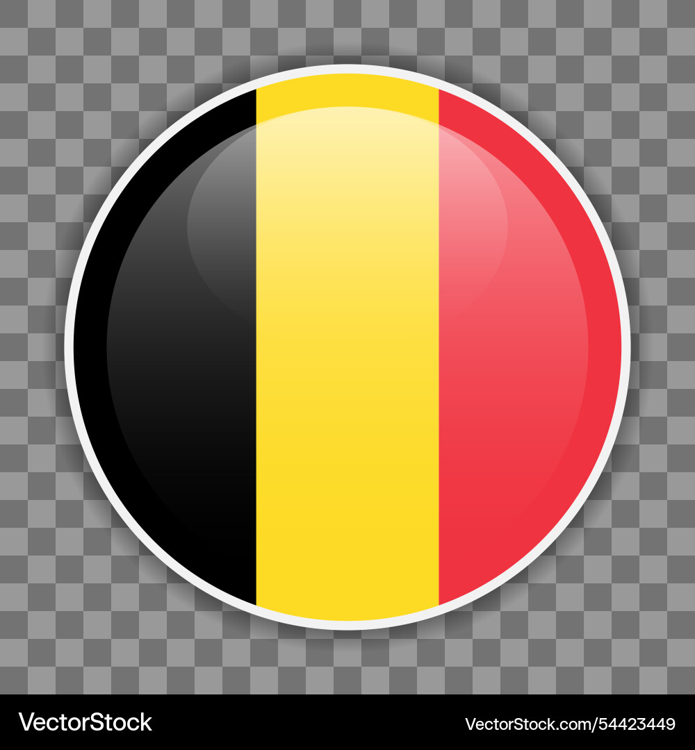 Belgian flag icon Royalty Free Vector Image - VectorStock